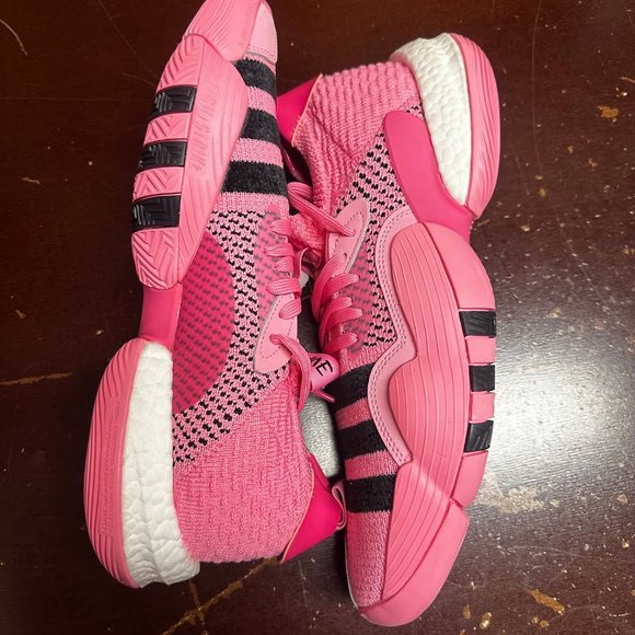 adidas | Shoes | Adidas Mens Pink Trae Young 2 Ie667 Lace Up Athletic ...